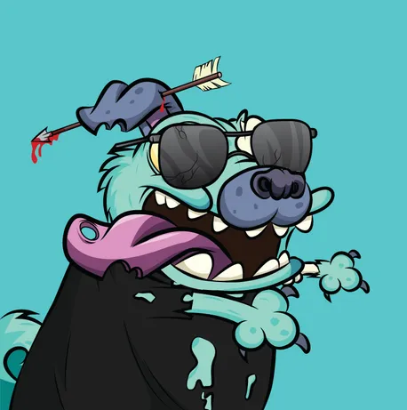 ZombiePUG # 616 - zombie pug | xrp.cafe